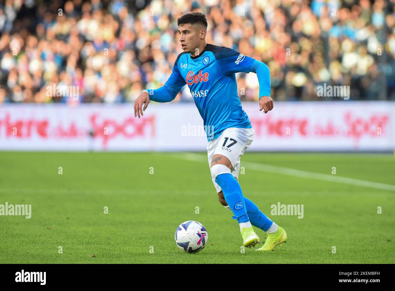 Naples, Italy. 12 Nov, 2022. Mathias Olivera of SSC Napoli during the ...