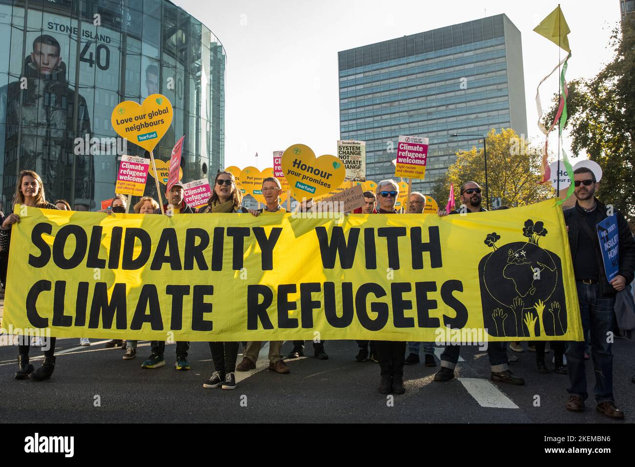 London, UK. 12th November, 2022. Supporters of Christian charity ...