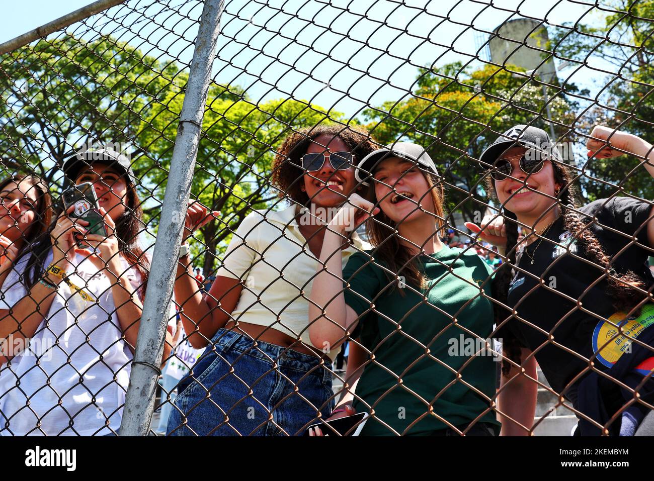 Circuit atmosphere - fans. Brazilian Grand Prix, Sunday 13th November ...