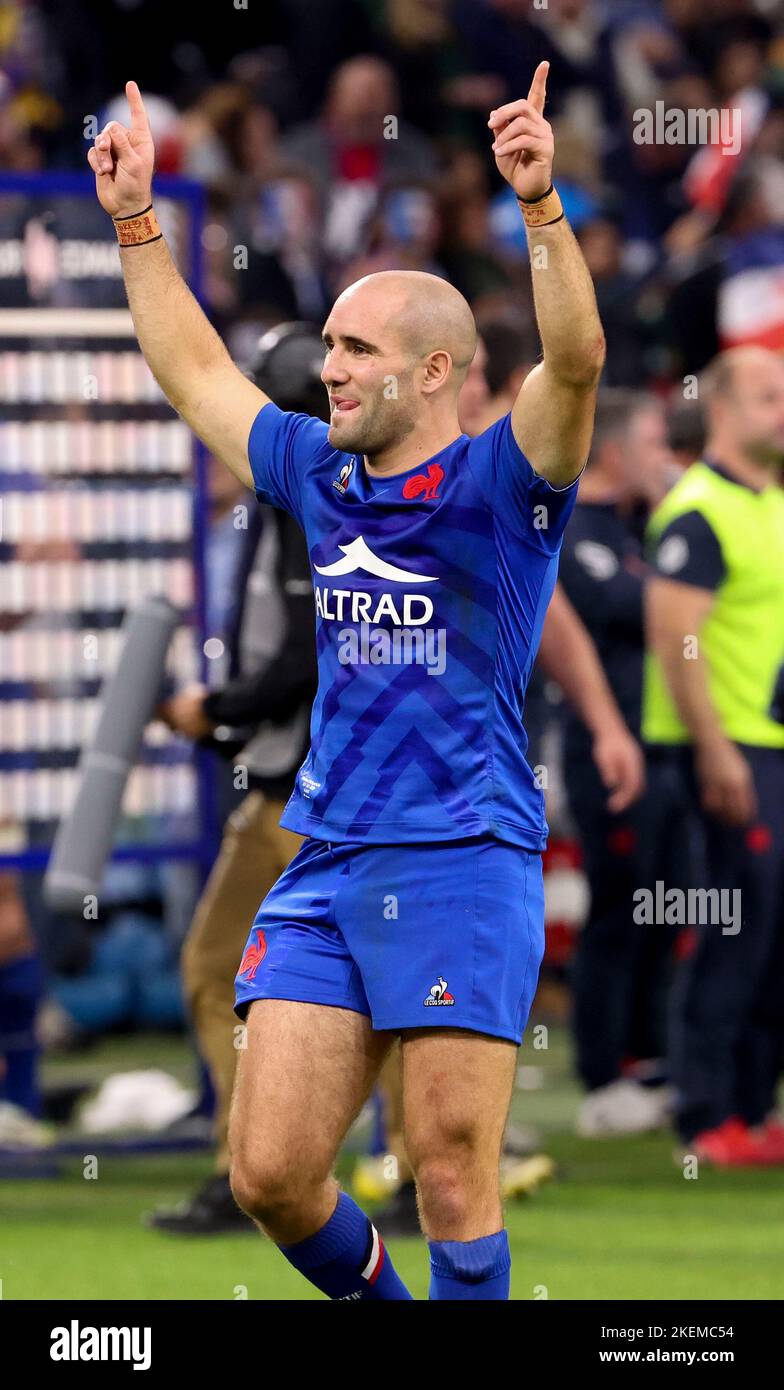 Maxime Lucu of France celebrates the victory following the 2022 Autumn ...