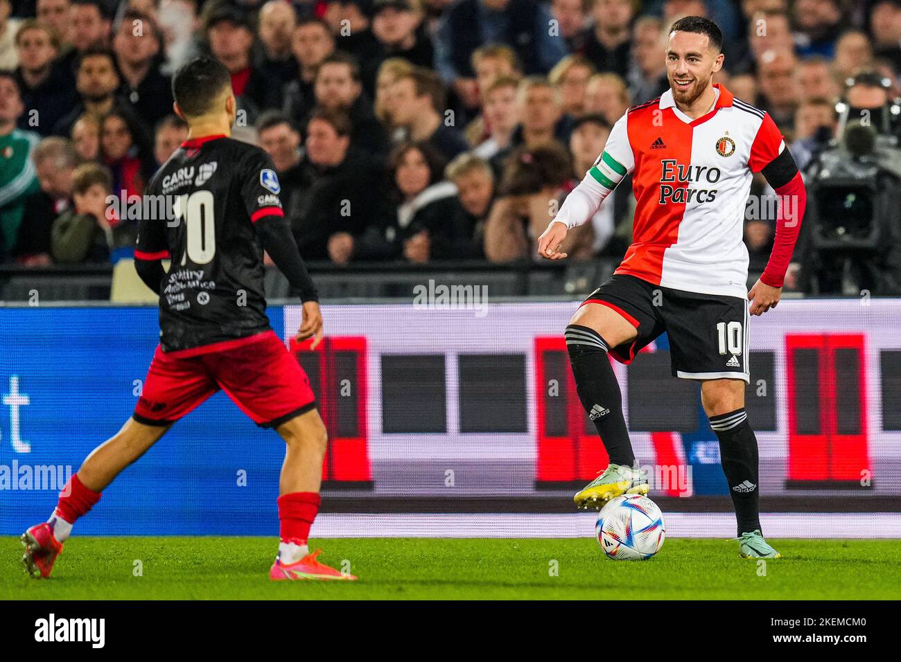 Rotterdam - Marouan Azarkan of sbv Excelsior, Orkun Kokcu of Feyenoord during the match between ...