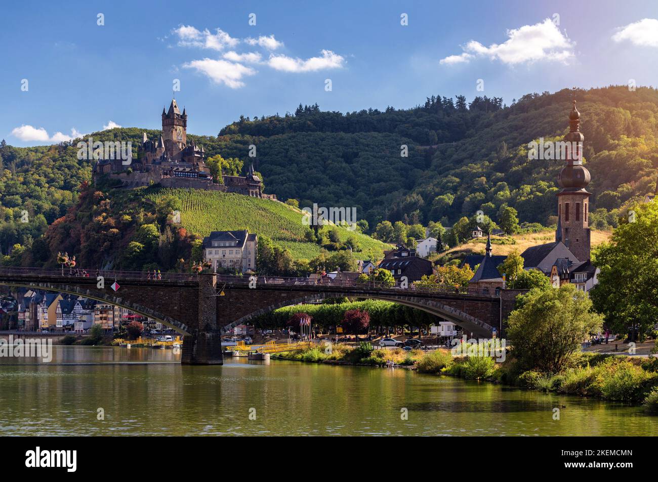 Cochem, Germany, beautiful historical town on romantic Moselle river ...
