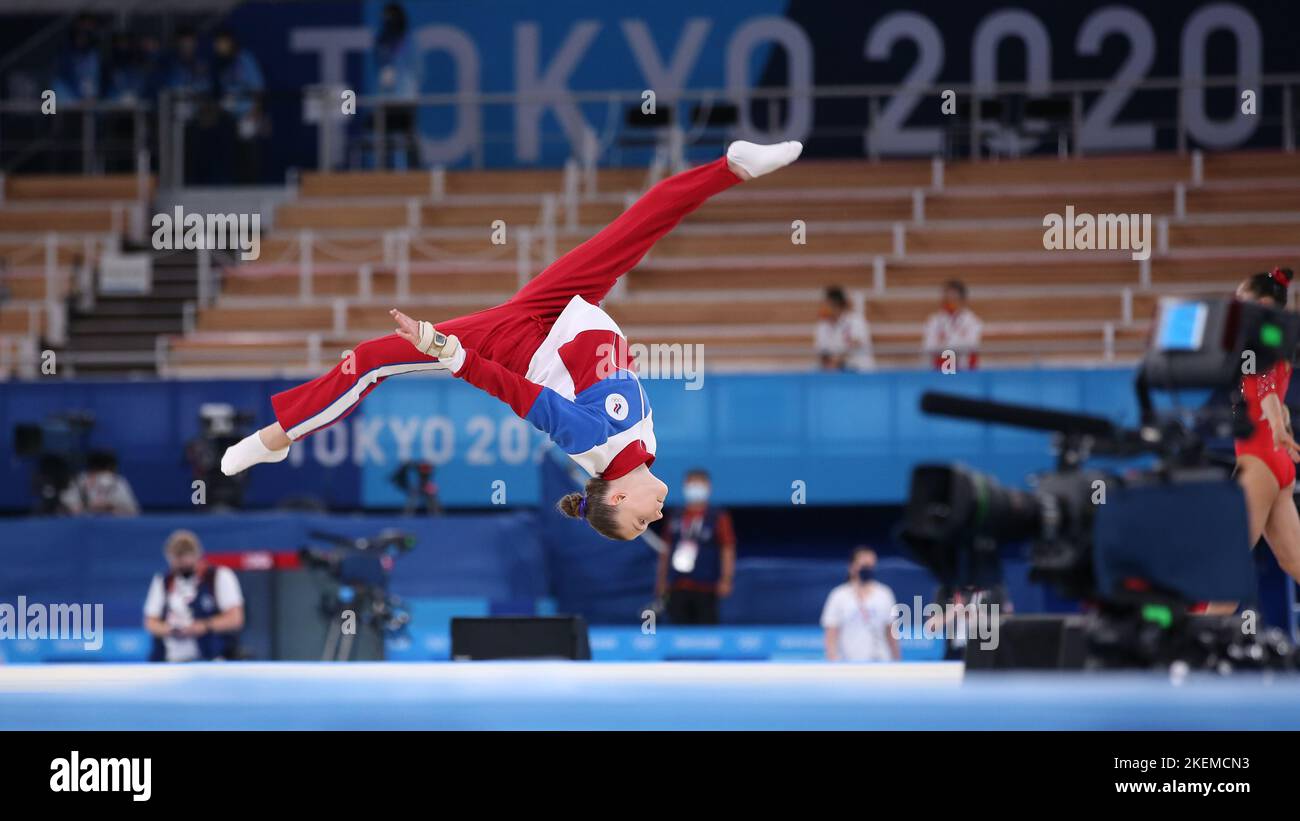 AUGUST 03rd, 2021 - TOKYO, JAPAN: Vladislava URAZOVA of Russia warms up ...