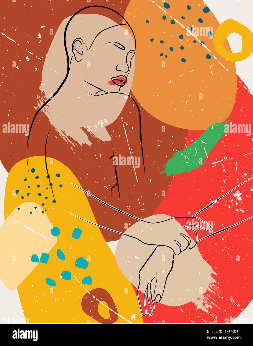 Man woman in vintage Stock Vector Images - Alamy