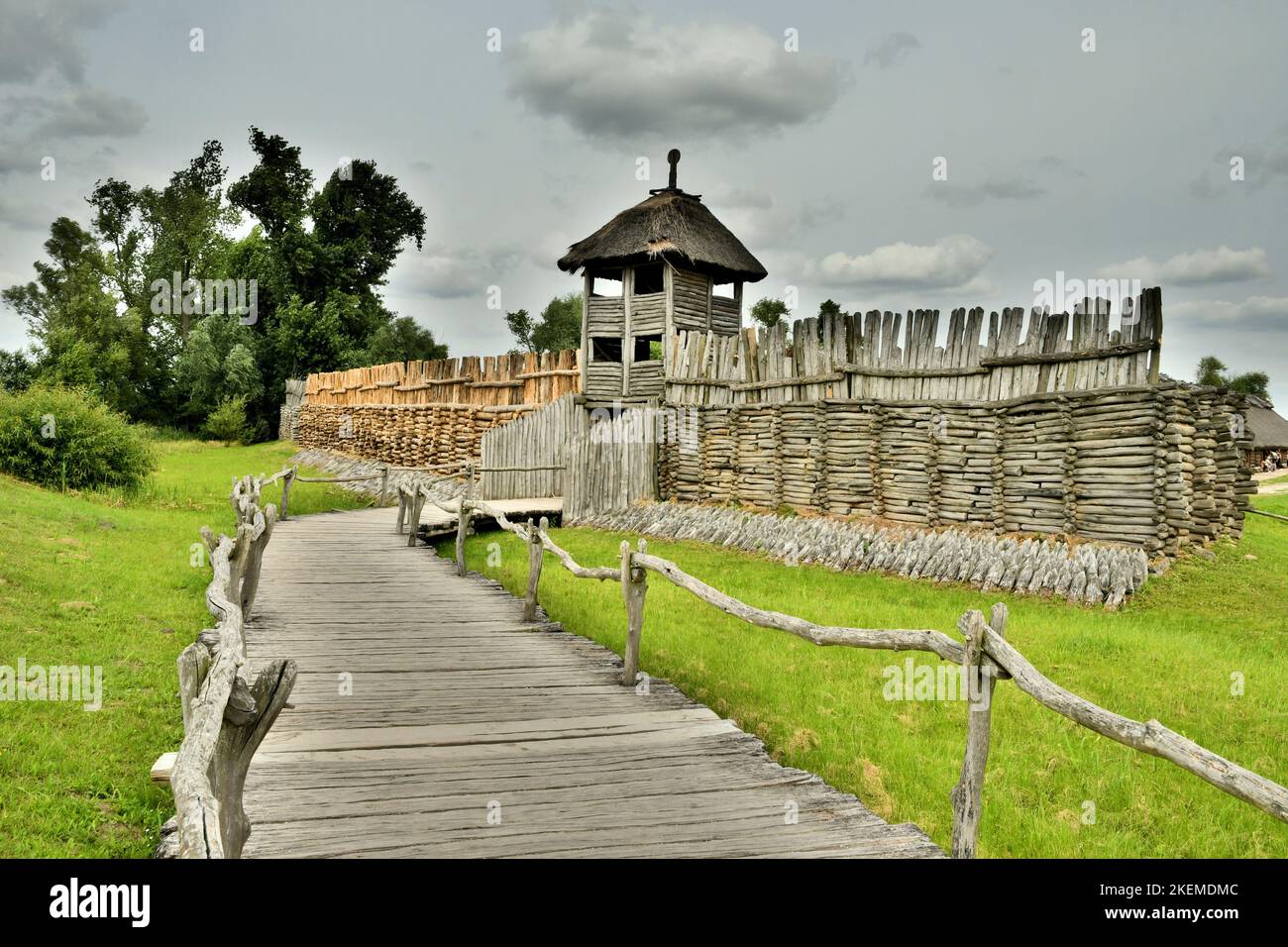 Ancient settlement in Biskupin Stock Photo - Alamy