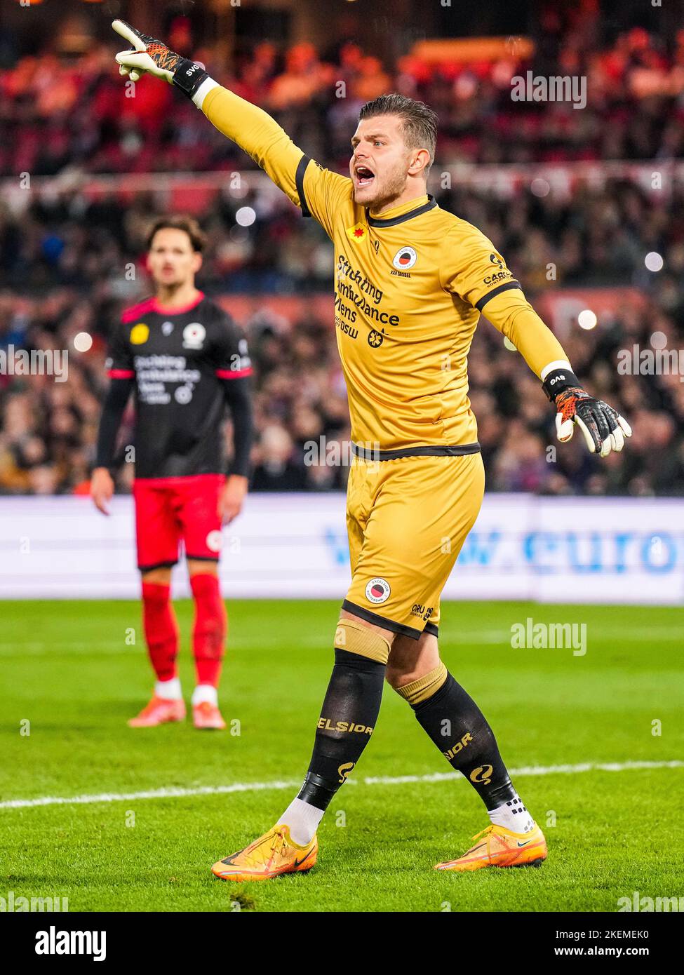 Rotterdam - sbv Excelsior goalkeeper Stijn van Gassel during the match ...