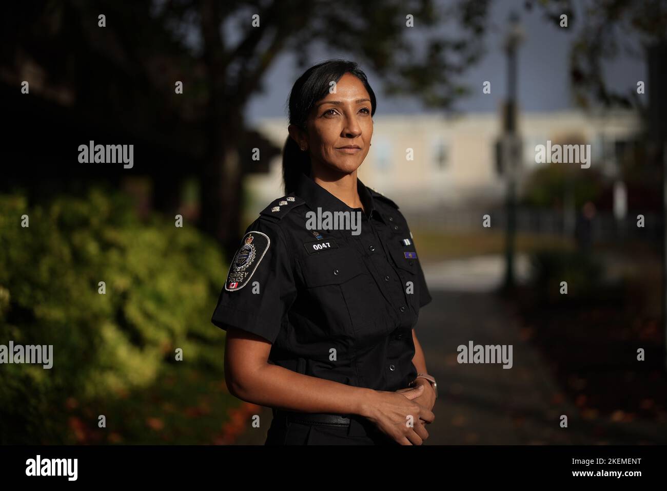 Surrey Police Insp. Novi Jette poses for a photograph in Surrey, B.C ...