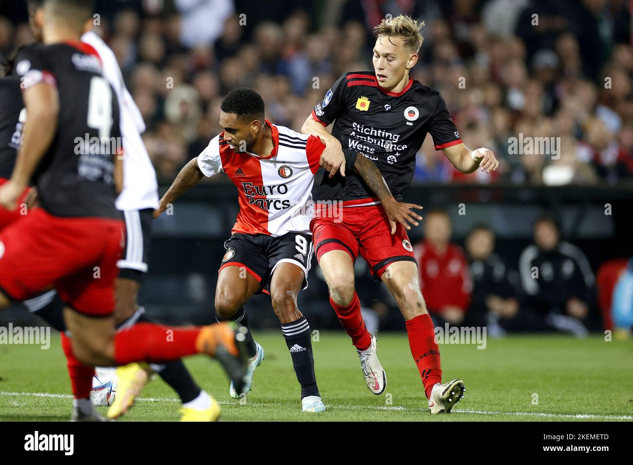 ROTTERDAM - (lr) Danilo Pereira da Silva of Feyenoord, Julian Baas of ...