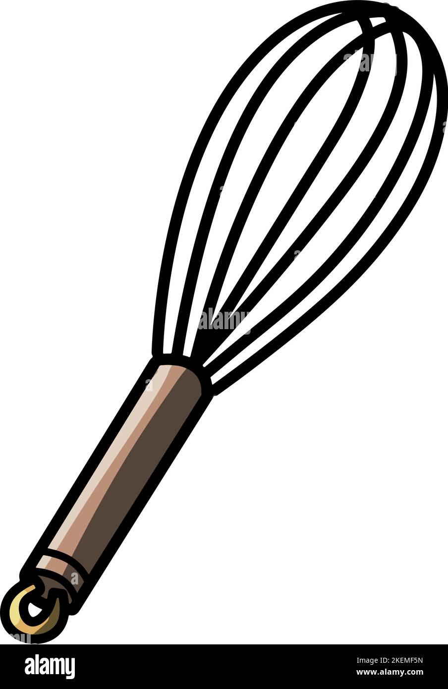 A simple design of a whisk isolated on white background Stock Vector ...