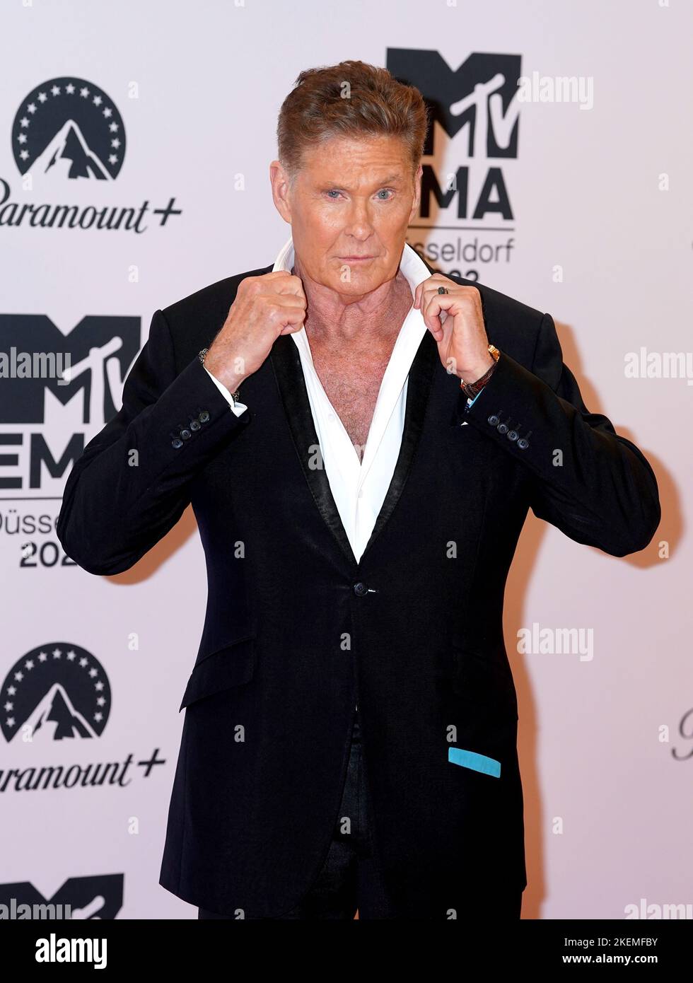David Hasselhoff attending the MTV Europe Music Awards 2022 held at the ...