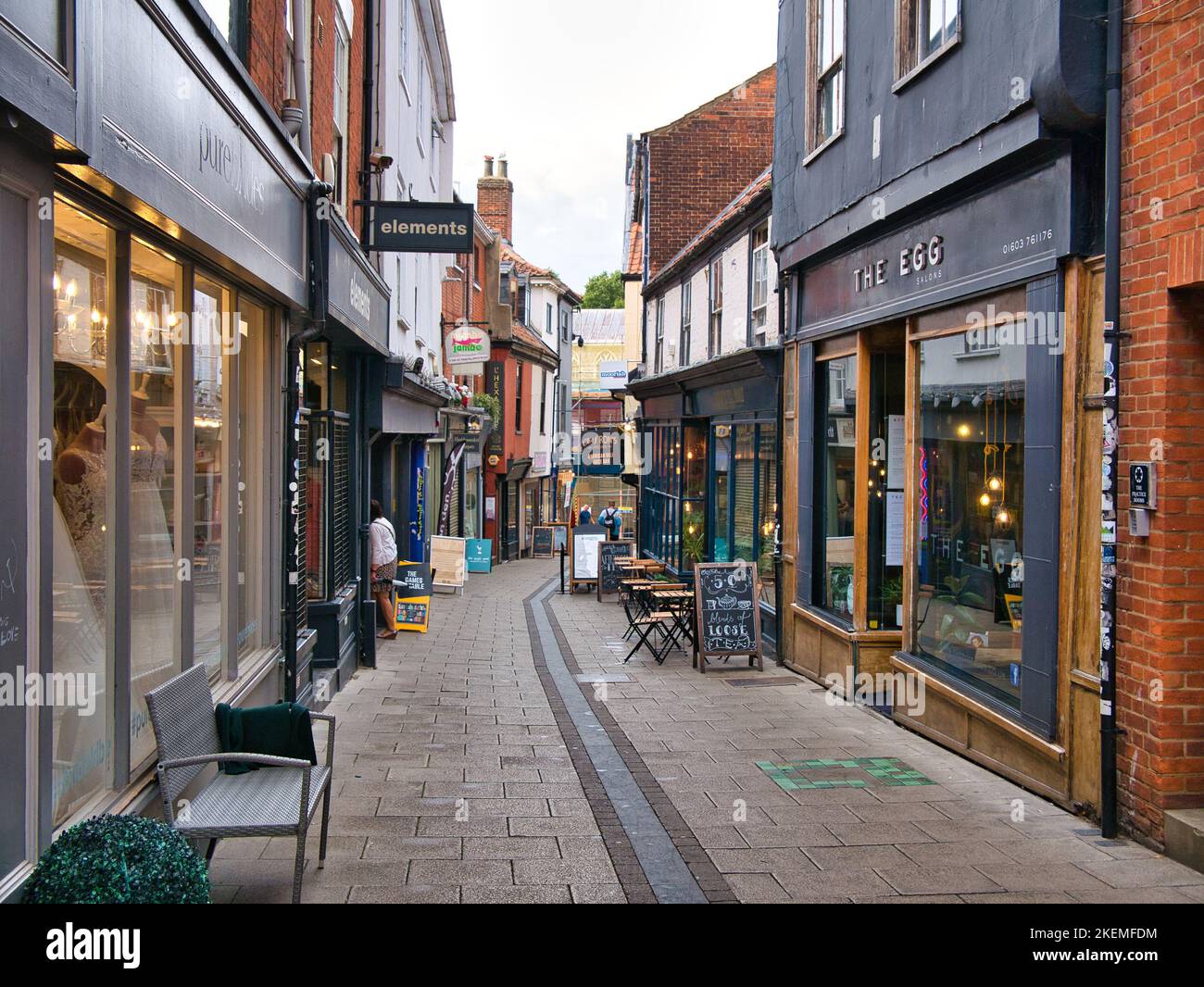 Typical pedestrianised street in hi-res stock photography and images ...