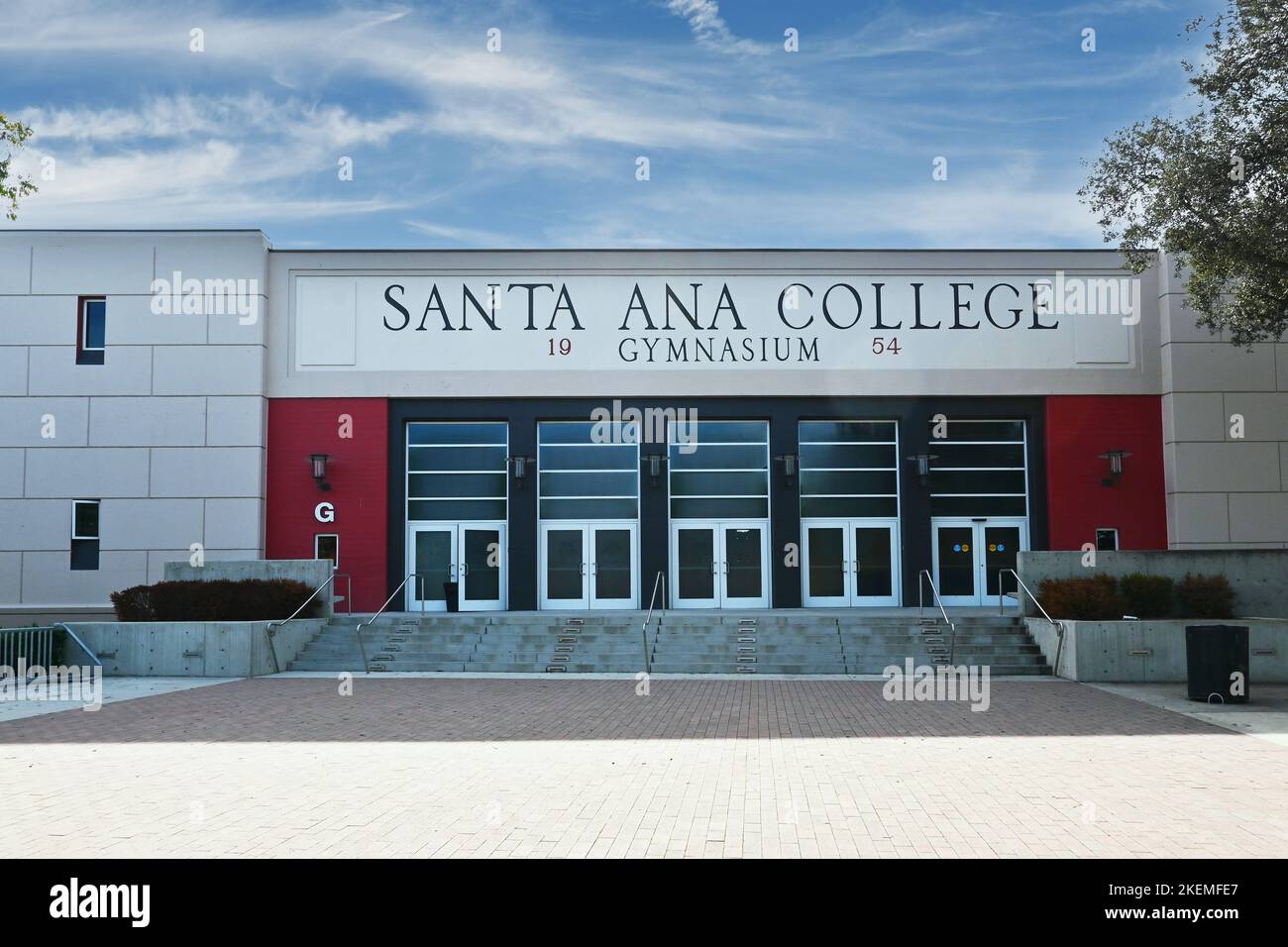 Santa Ana California 11 Nov 2022 The Gymnasiumon Cook Gym The Campus Of Santa Ana College