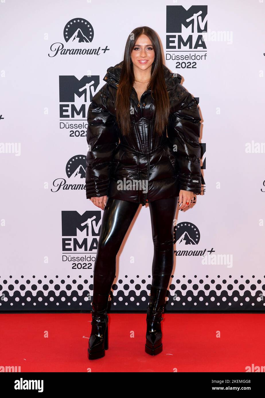 Tate McRae attending the MTV Europe Music Awards 2022 held at the PSD ...
