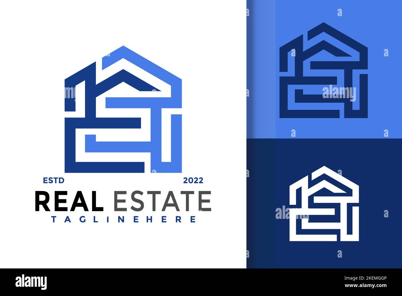 An abstract real estate logo Stock Vector Image & Art - Alamy