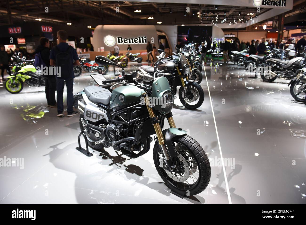 Milan, Italy. 12th Nov, 2022. A general view at the BENELLI stand, at ...