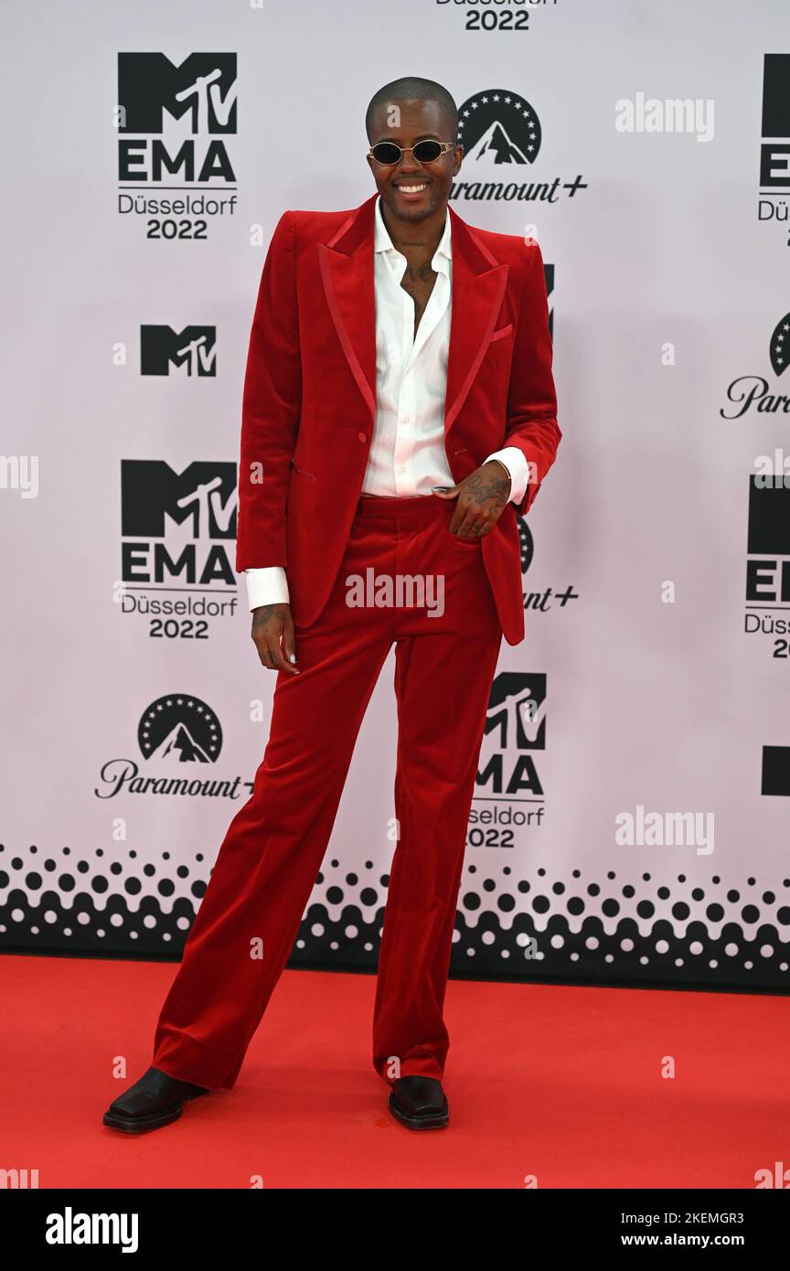 Duesseldorf, Germany. 13th Nov, 2022. Vas Morgan arrives at the MTV ...