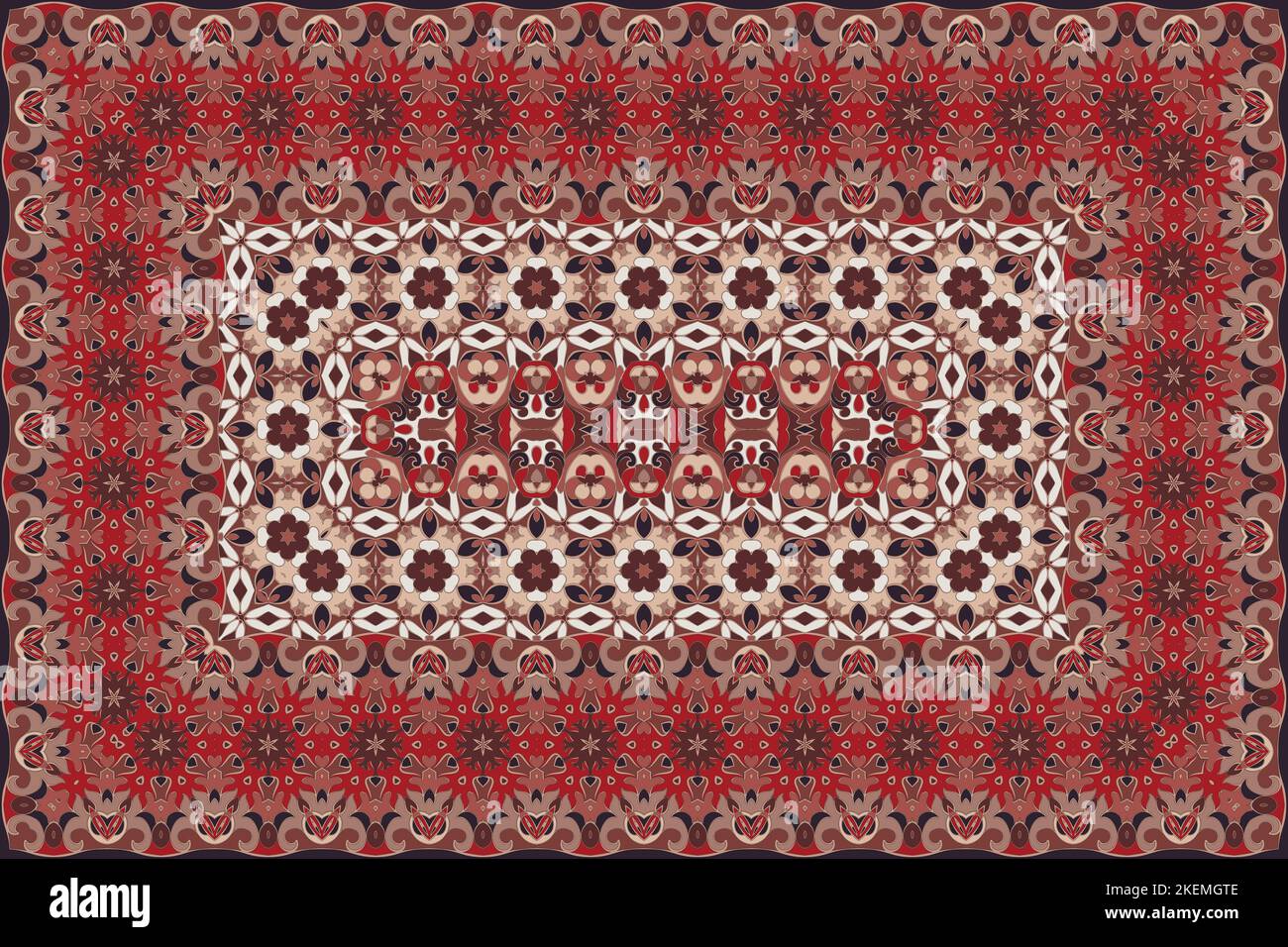 Vintage Arabic pattern. Persian colored carpet. Rich ornament for ...