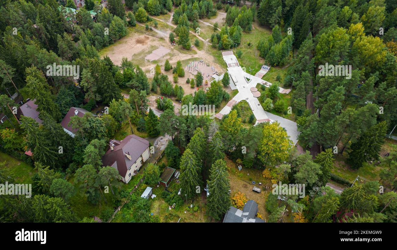 Drone photo of country house hi-res stock photography and images - Alamy