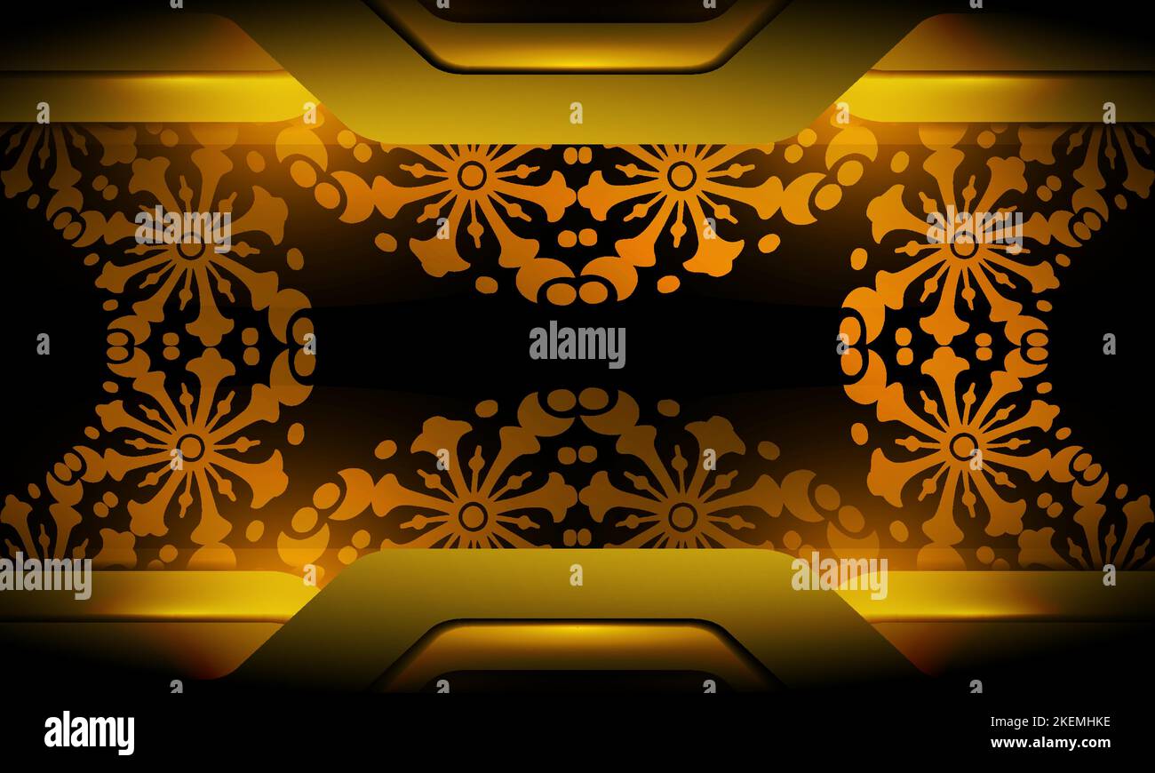 Abstract black and gold luxury pattern background, with gradient and ...