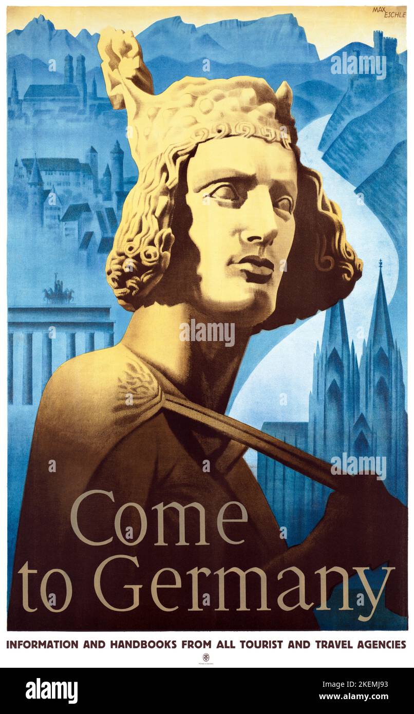 Come to Germany by Max Eschle (1890-1979). Poster published in 1935 ...