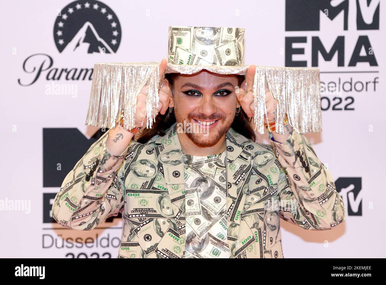 Riccardo Simonetti attending the MTV Europe Music Awards 2022 held at ...