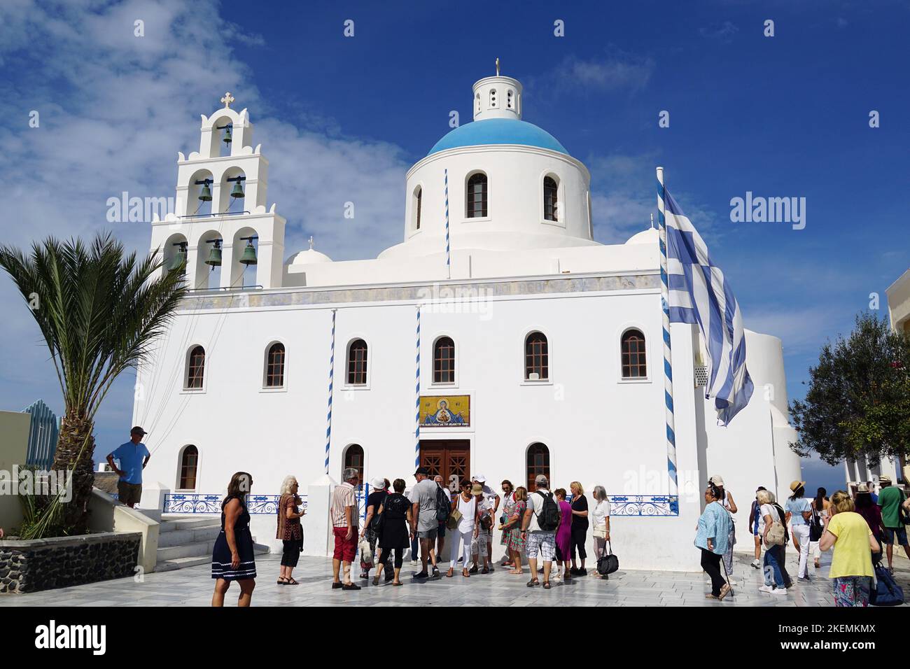 Church of Panagia Akathistos Hymn, Oia or Ia, (Pano Meria), Santorini ...