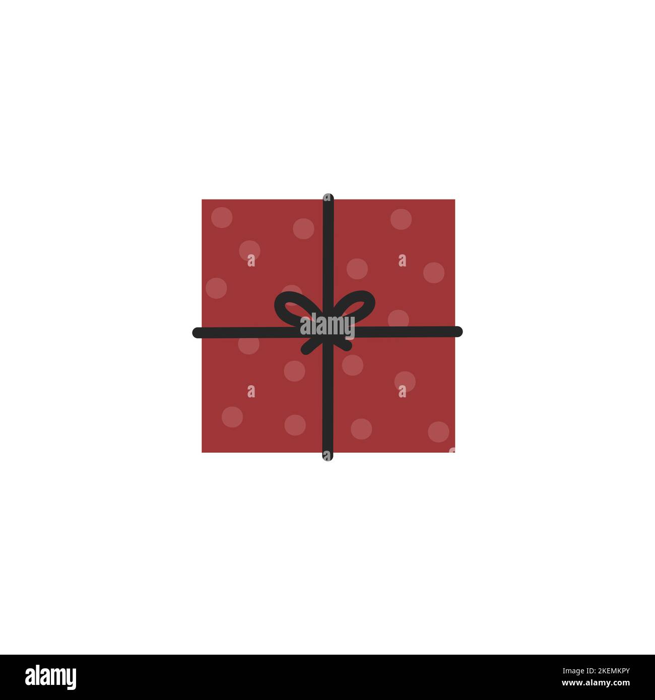 Christmas hand drawn gift. Birthday presents. Pile of colorful wrapped ...