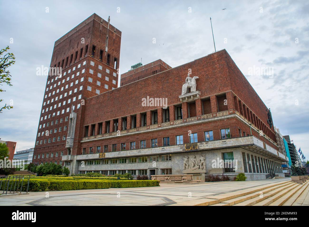 Oslo City Hall, the building of city council and city administration ...