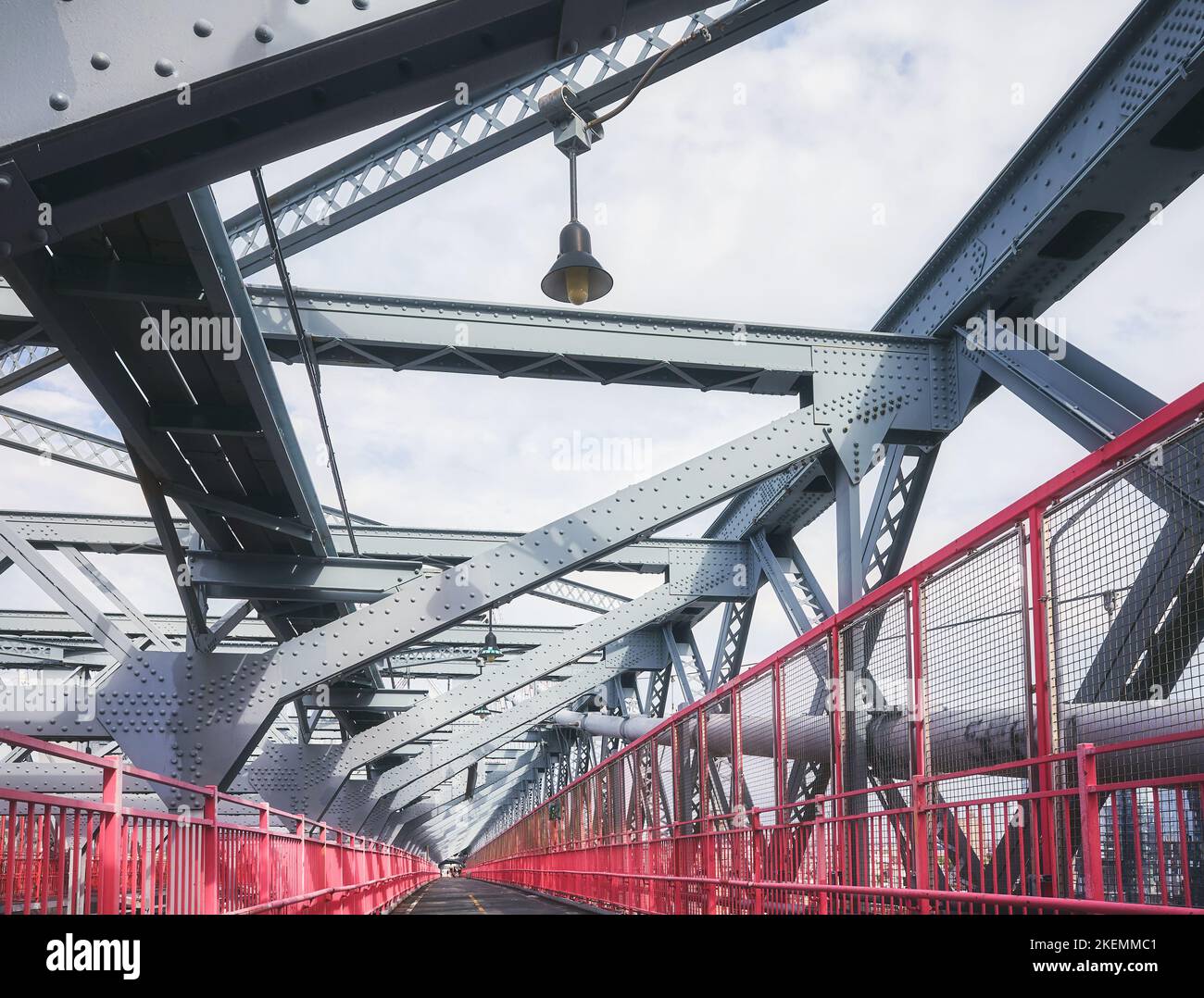 Williamsburg bridge walkway hi-res stock photography and images - Alamy