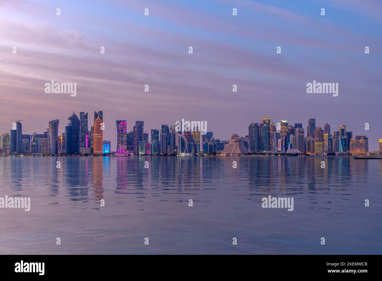 Doha Skyline from Mina District Doha Port Stock Photo - Alamy