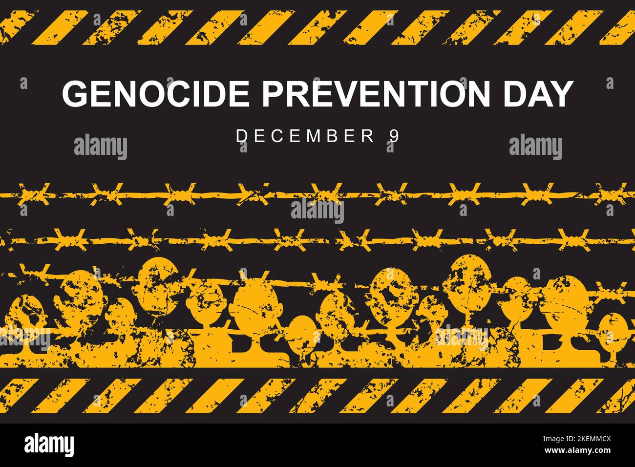 Genocide Prevention Day background. Vector design illustration Stock ...