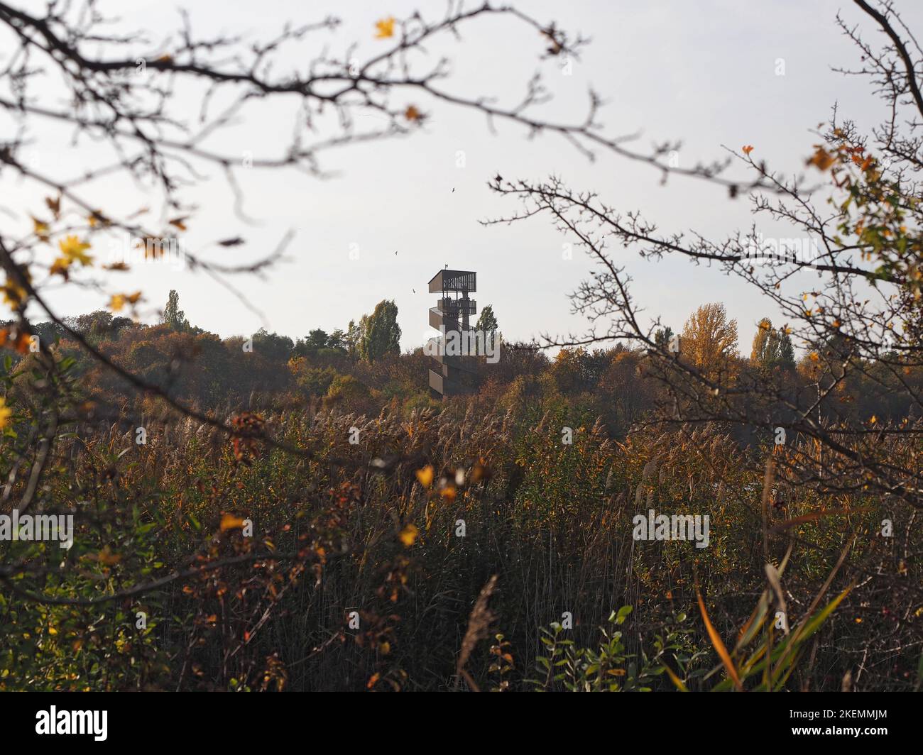 Observation / Lookout Tower in Park Szachty in Poznan, Poland Stock ...