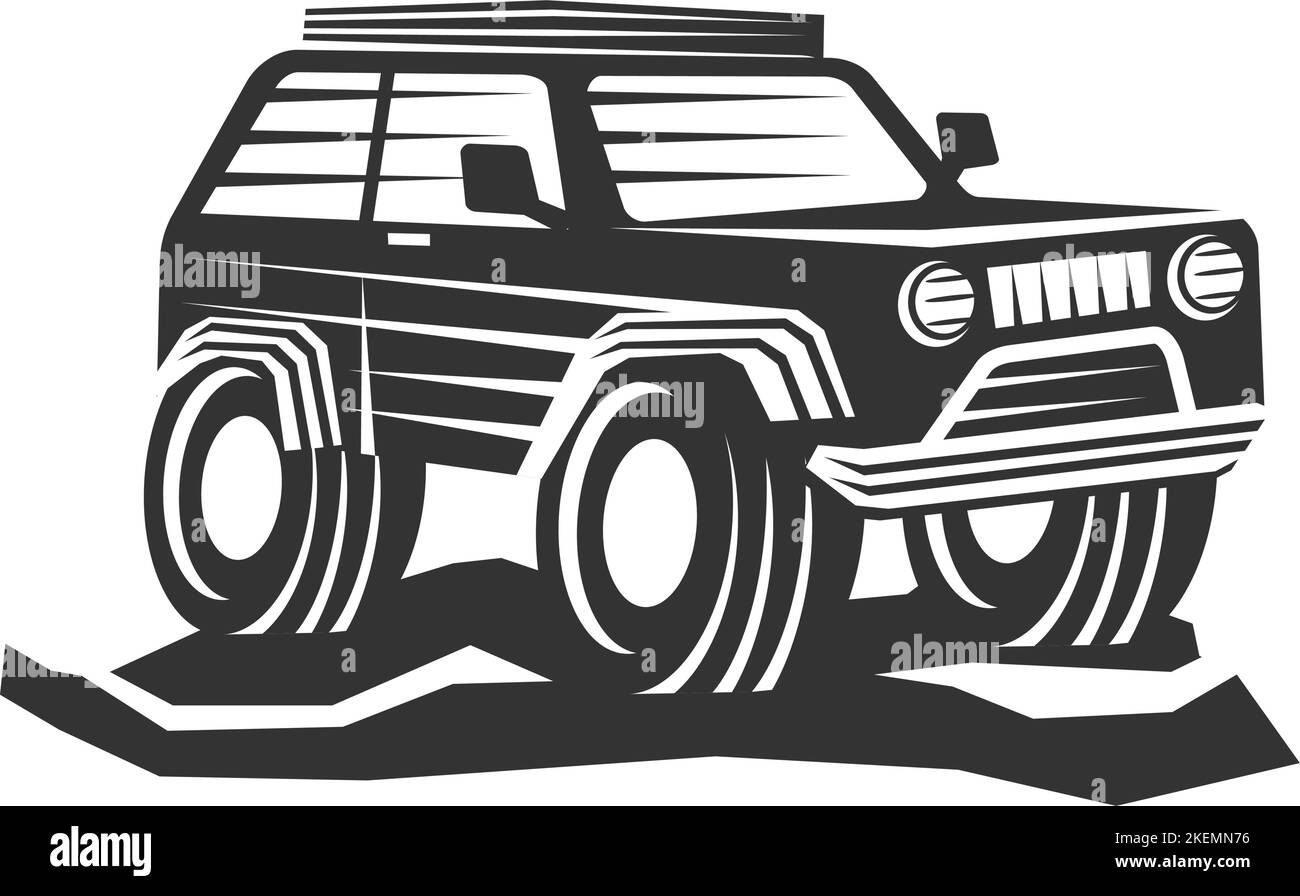 Off-road Jeep Logo Icon Illustration Brand Identity Stock Vector Image ...