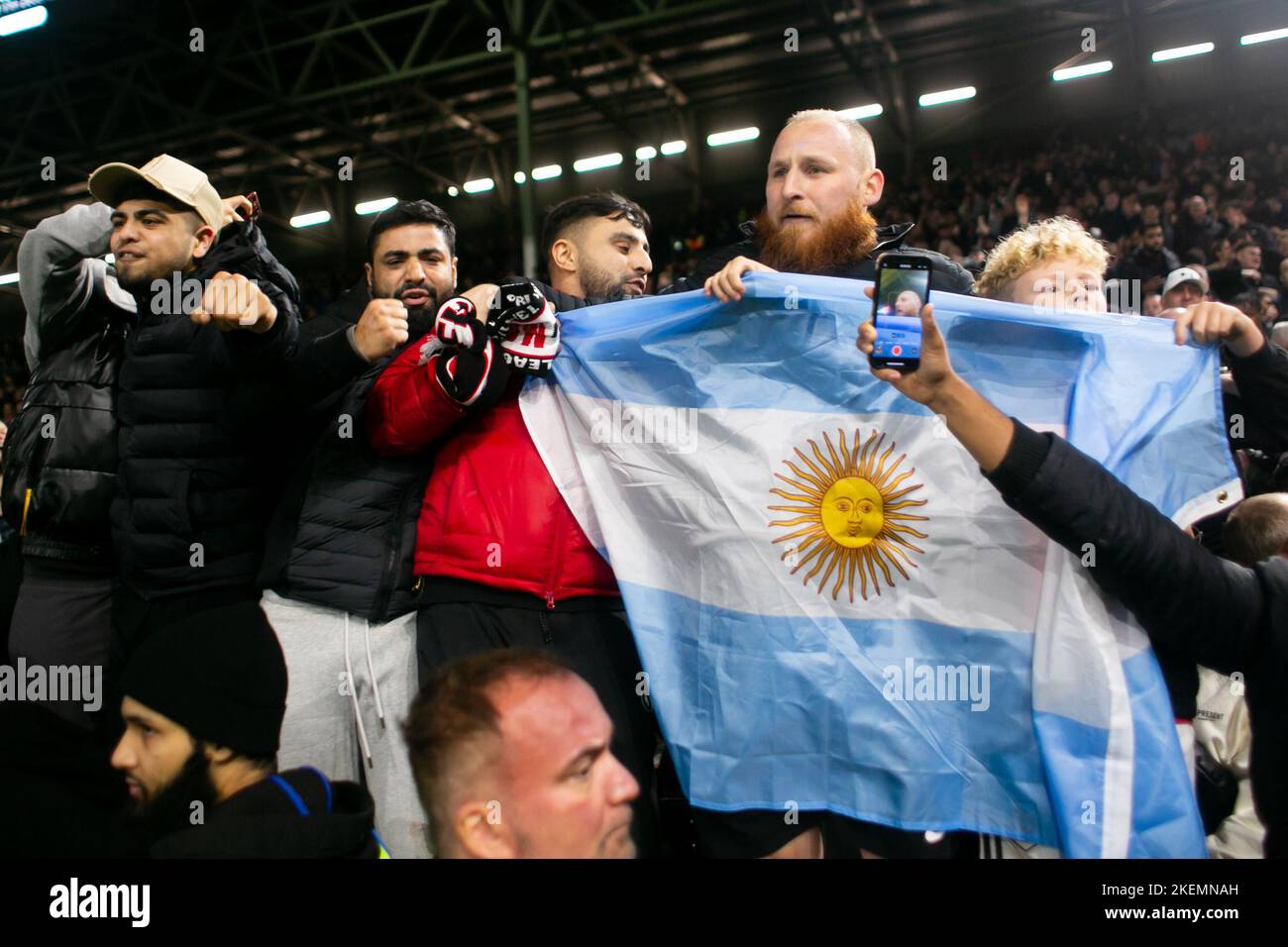 London, UK. Sunday 13th November 2022Manchester United fans reacted ...