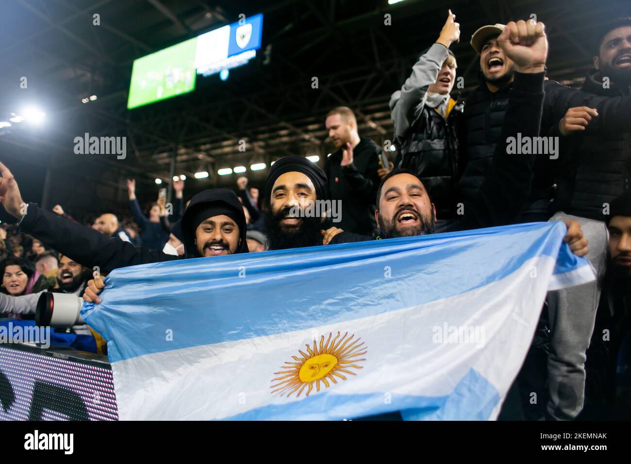 London, UK. Sunday 13th November 2022Manchester United fans reacted ...