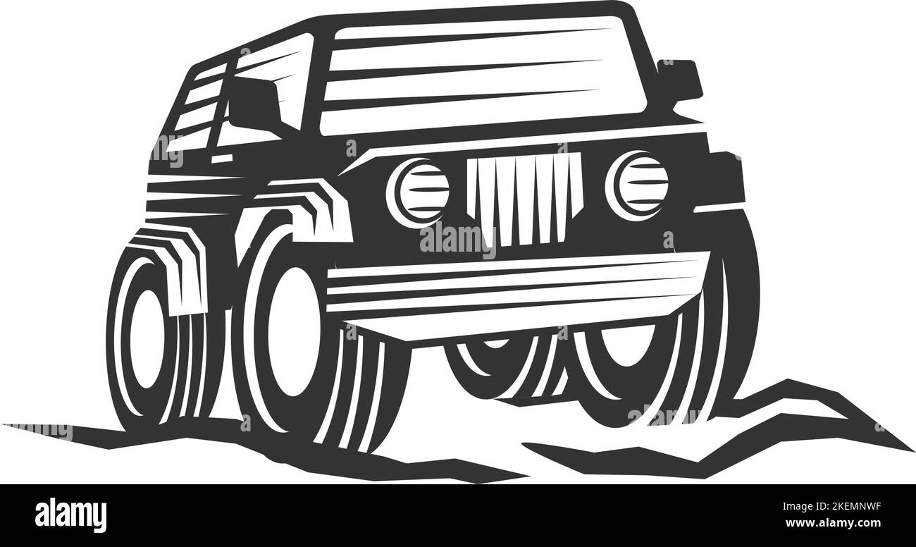 Off-road Jeep Logo Icon Illustration Brand Identity Stock Vector Image ...