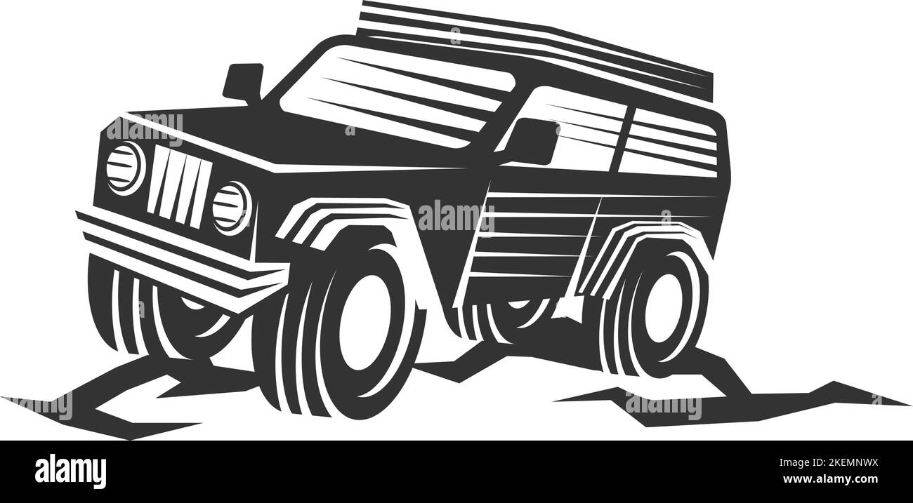 Off-road Jeep Logo Icon Illustration Brand Identity Stock Vector Image ...