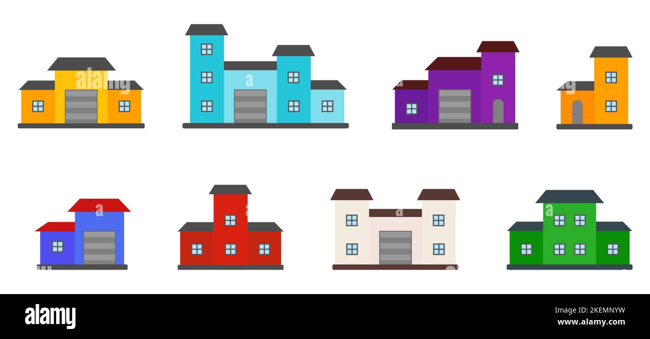 White townhouse building hi-res stock photography and images - Alamy