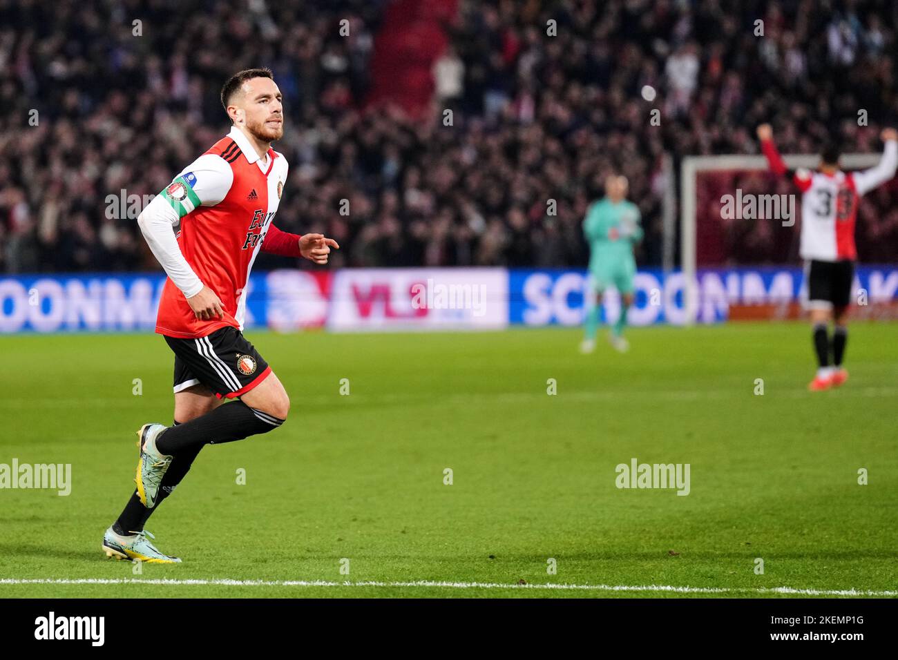 Rotterdam - Orkun Kokcu of Feyenoord scores the 2-1 during the match between Feyenoord v ...