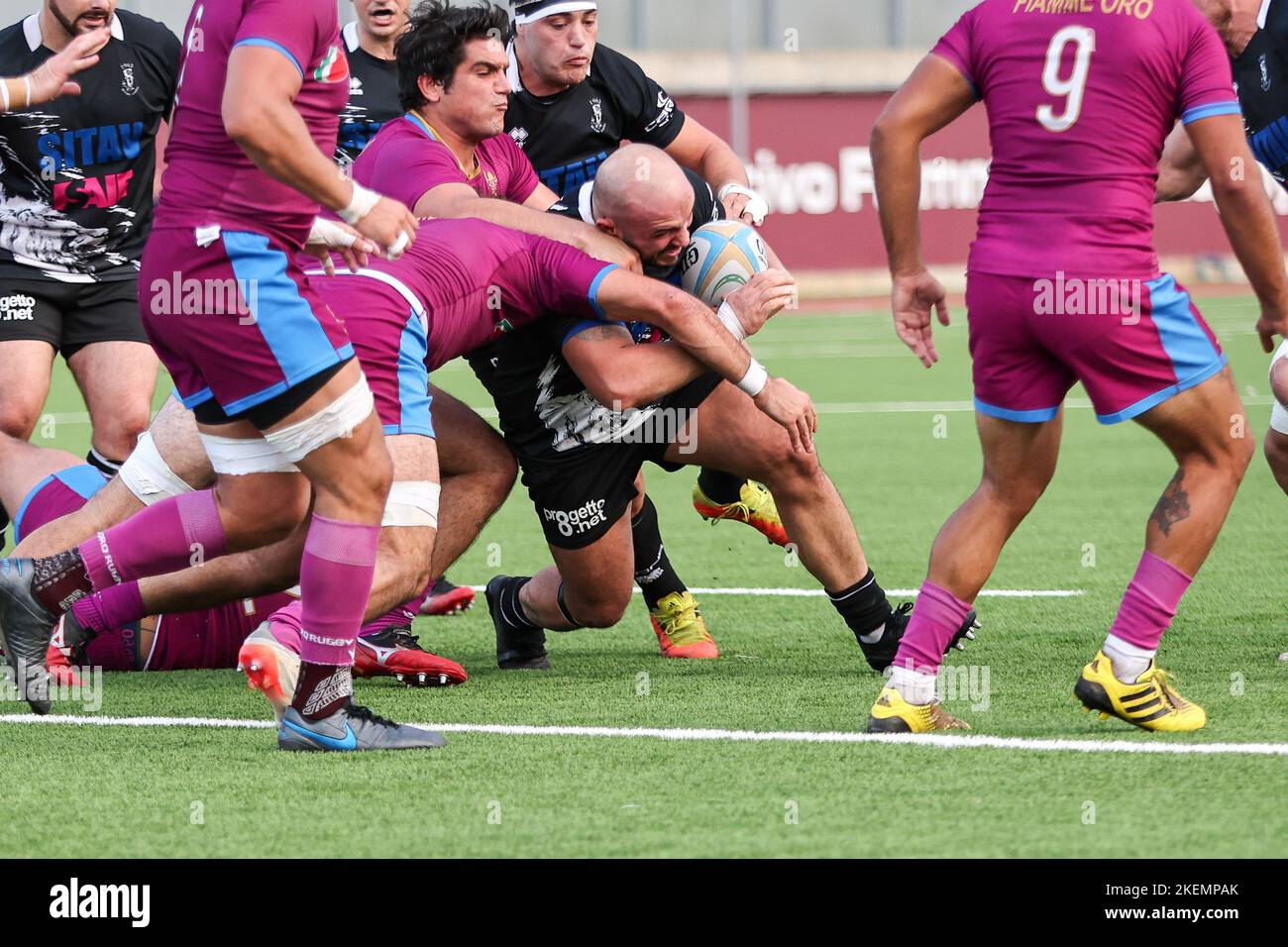 Rome, Italy. 13th Nov, 2022. Alessio Cocchiaro (Rugby Lyons) during GS ...