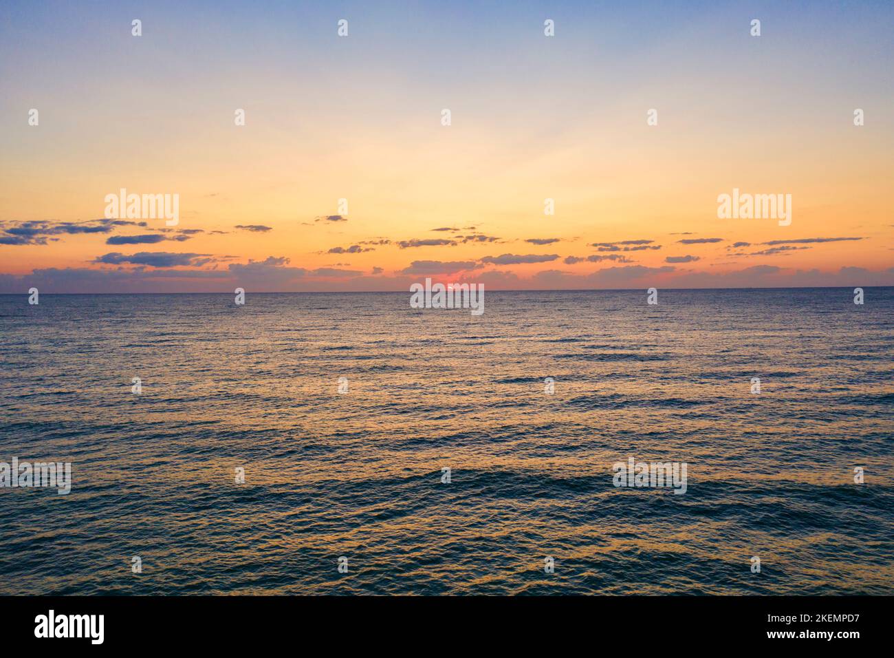 Sea sunrise panorama, beautiful morning view Stock Photo - Alamy