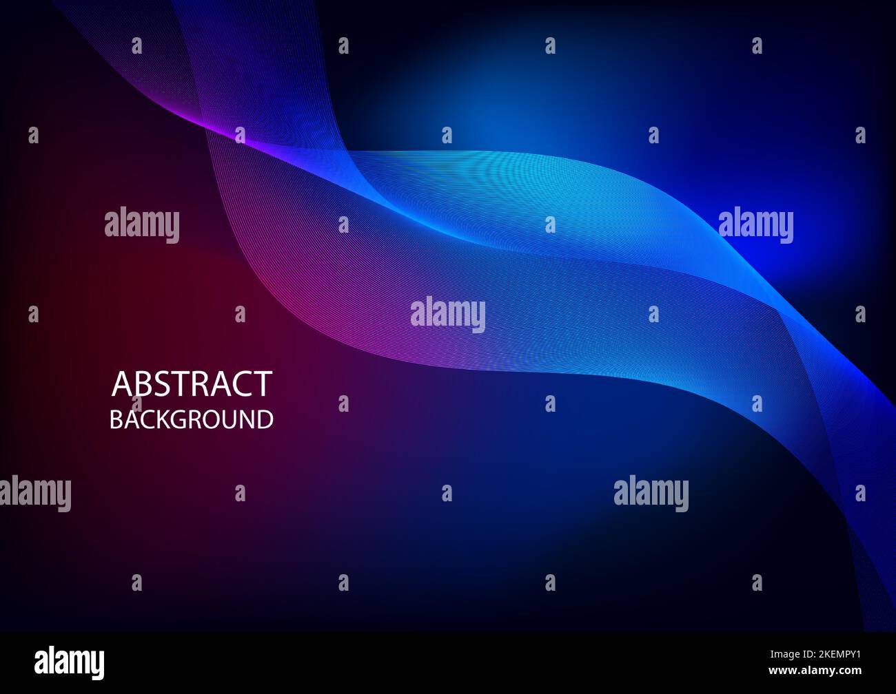 abstract background line curve with blue and red background for ...