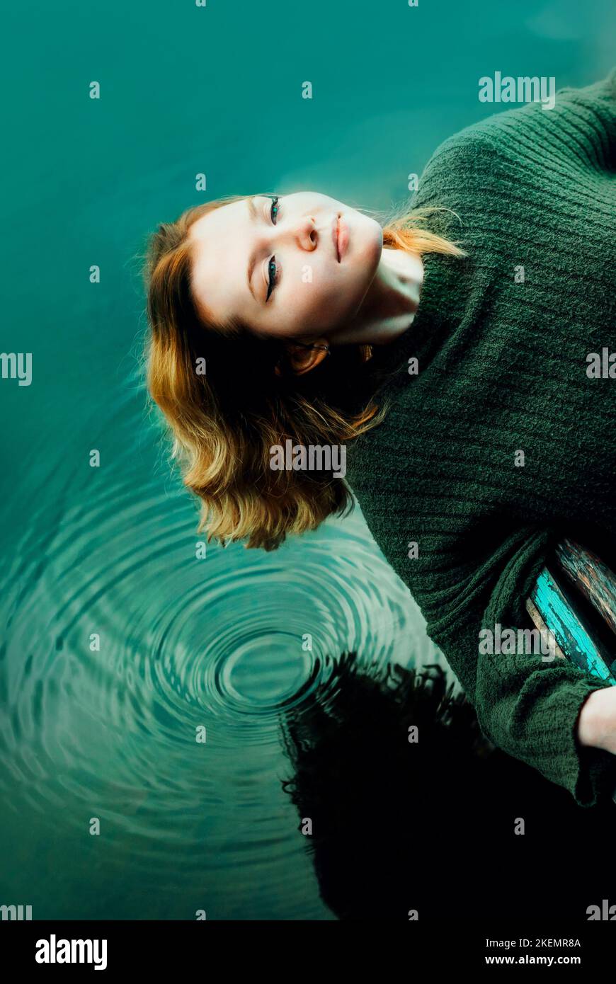 Model Floating In Water