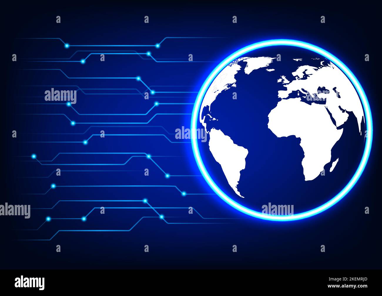 graphics design Hitech technology connection network digital communication vector illustration ...