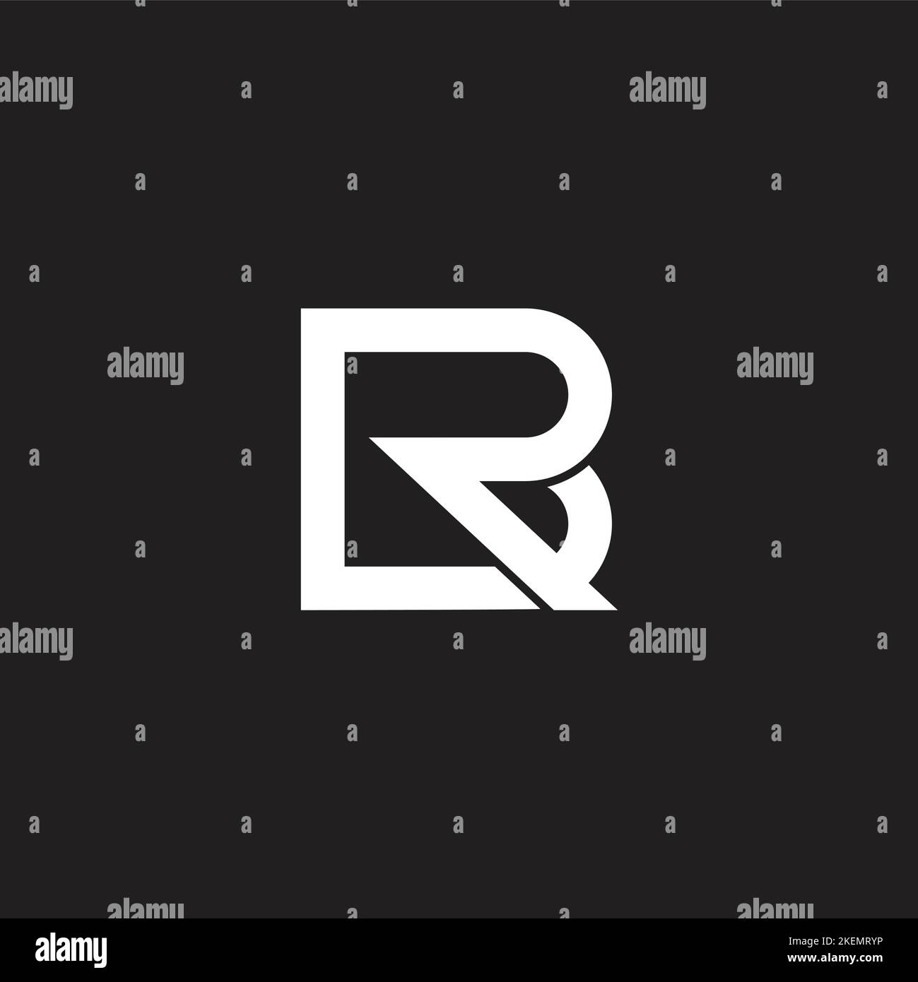 letter rb simple linked geometric logo vector Stock Vector Image & Art - Alamy