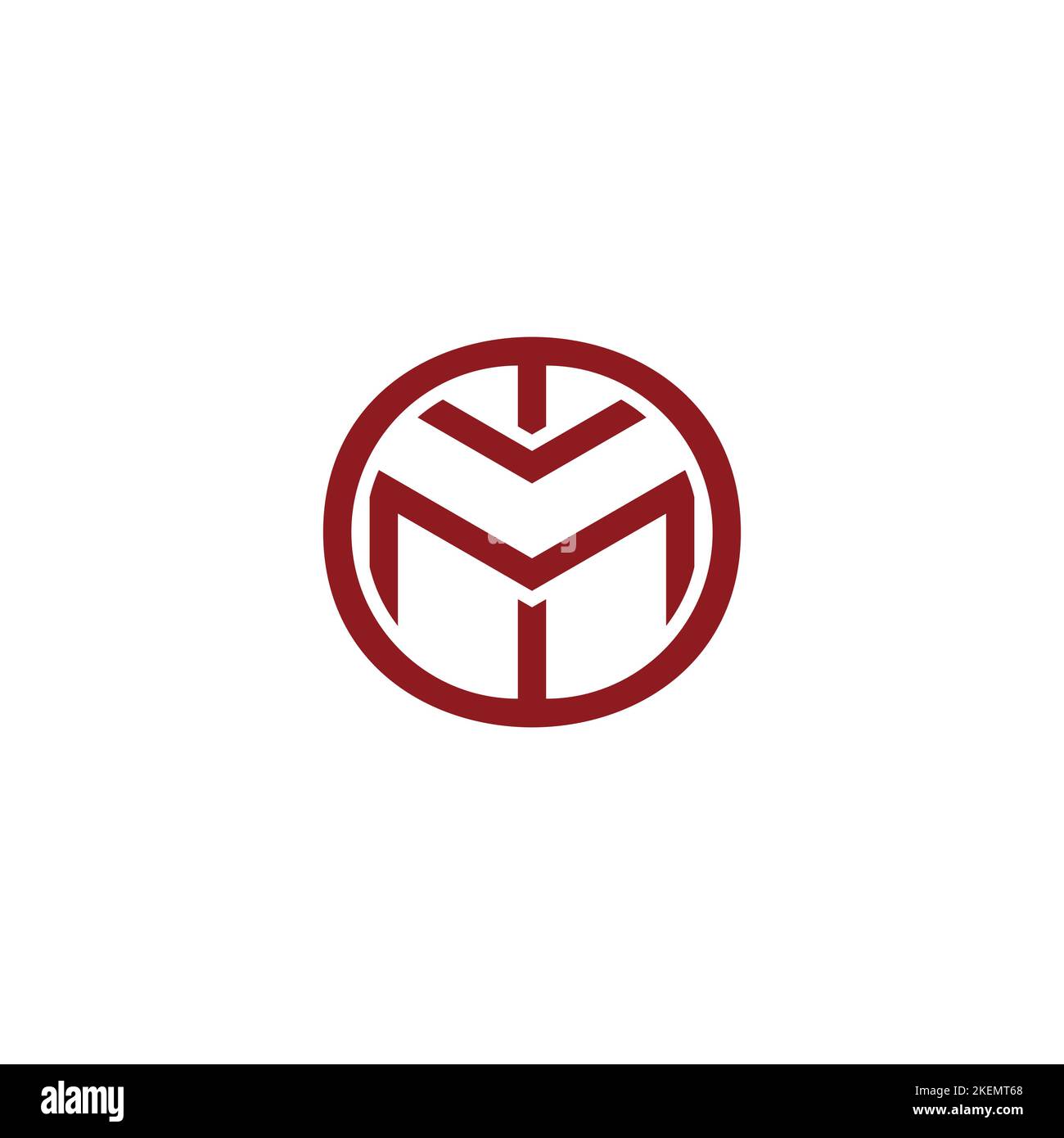 letter mo simple geometric line logo vector Stock Vector Image & Art ...