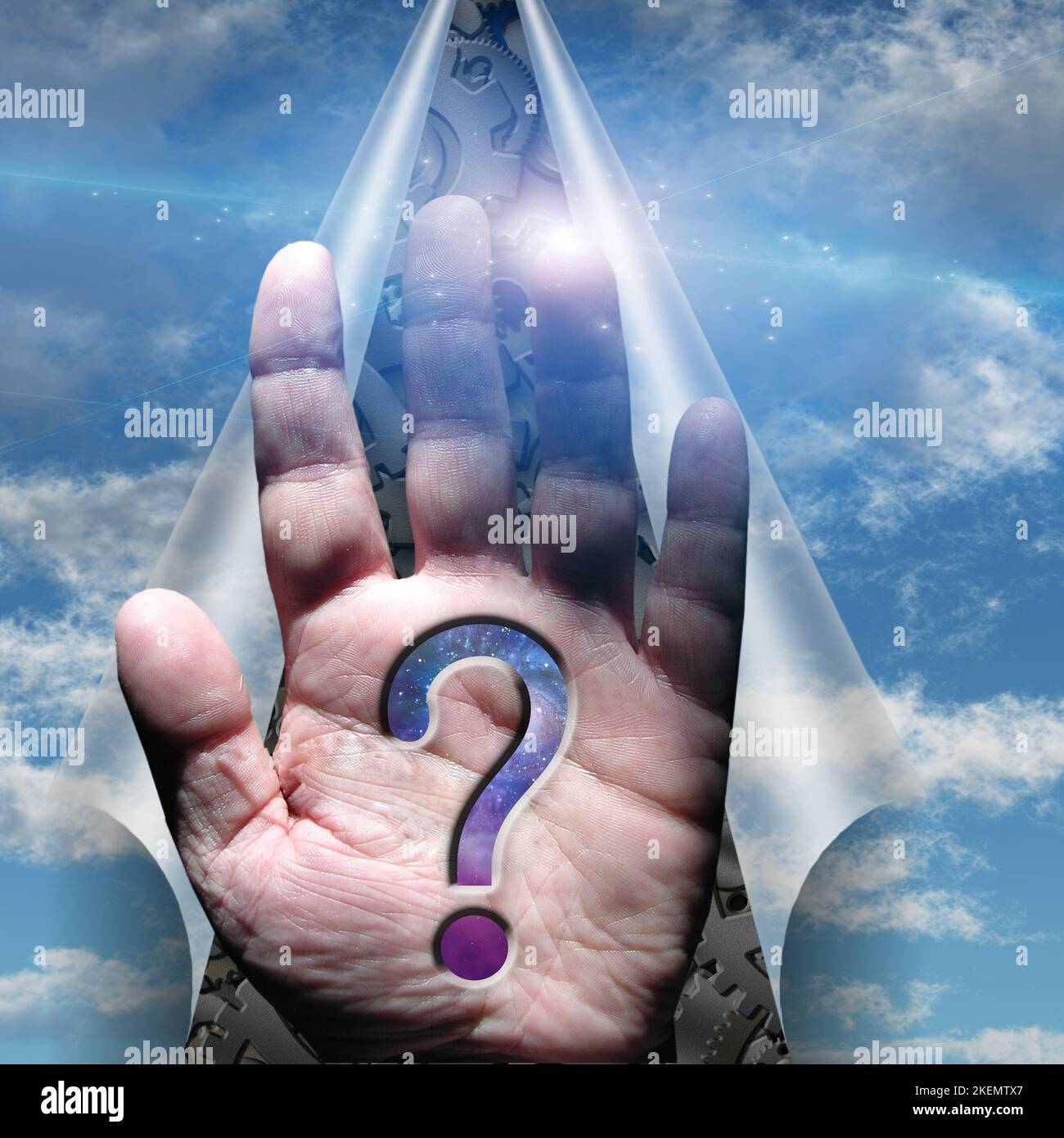 Cosmic question mark hi-res stock photography and images - Alamy