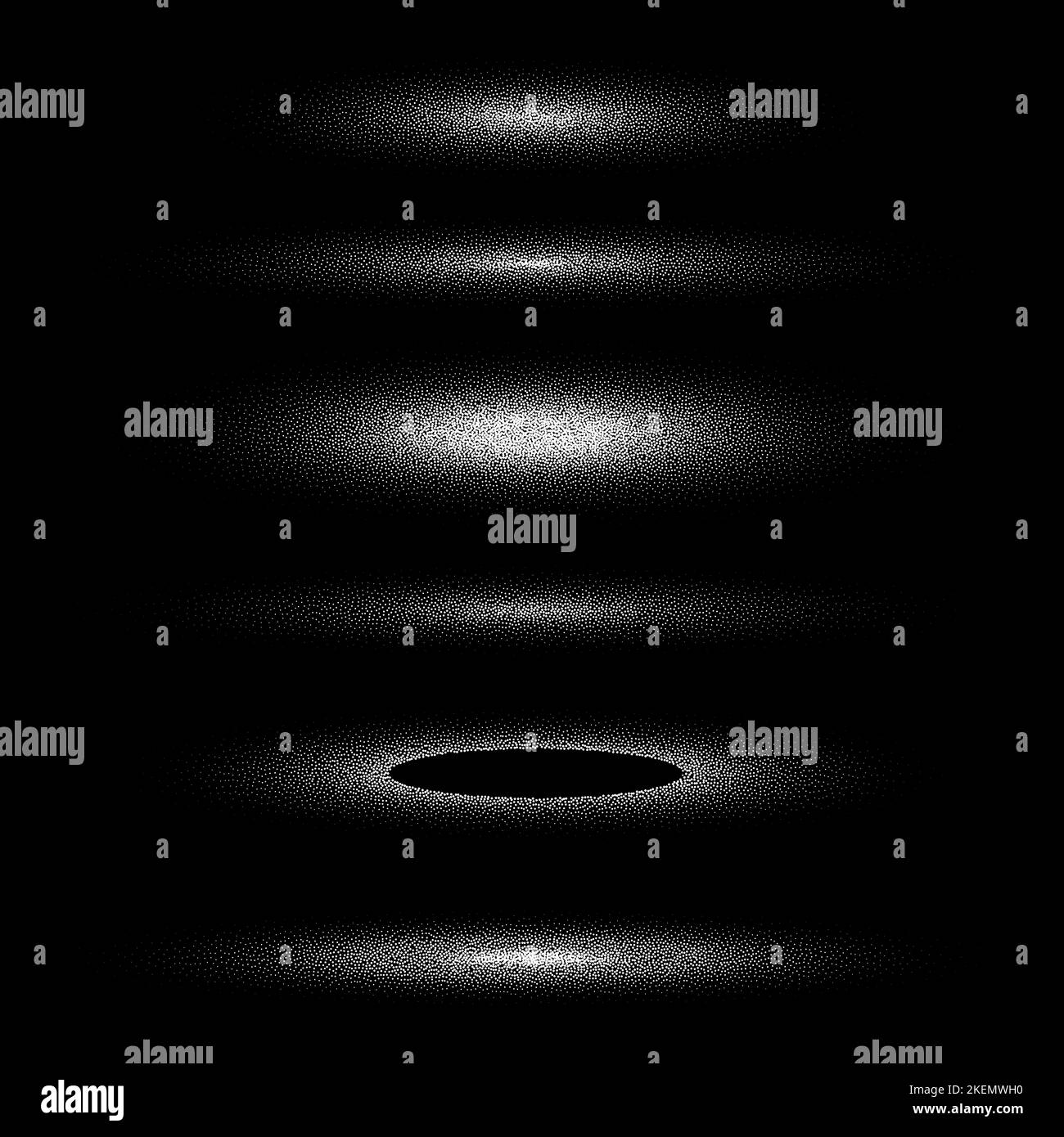 Stipple shadows set, dotted design elements. Fading gradient. Stippling ...
