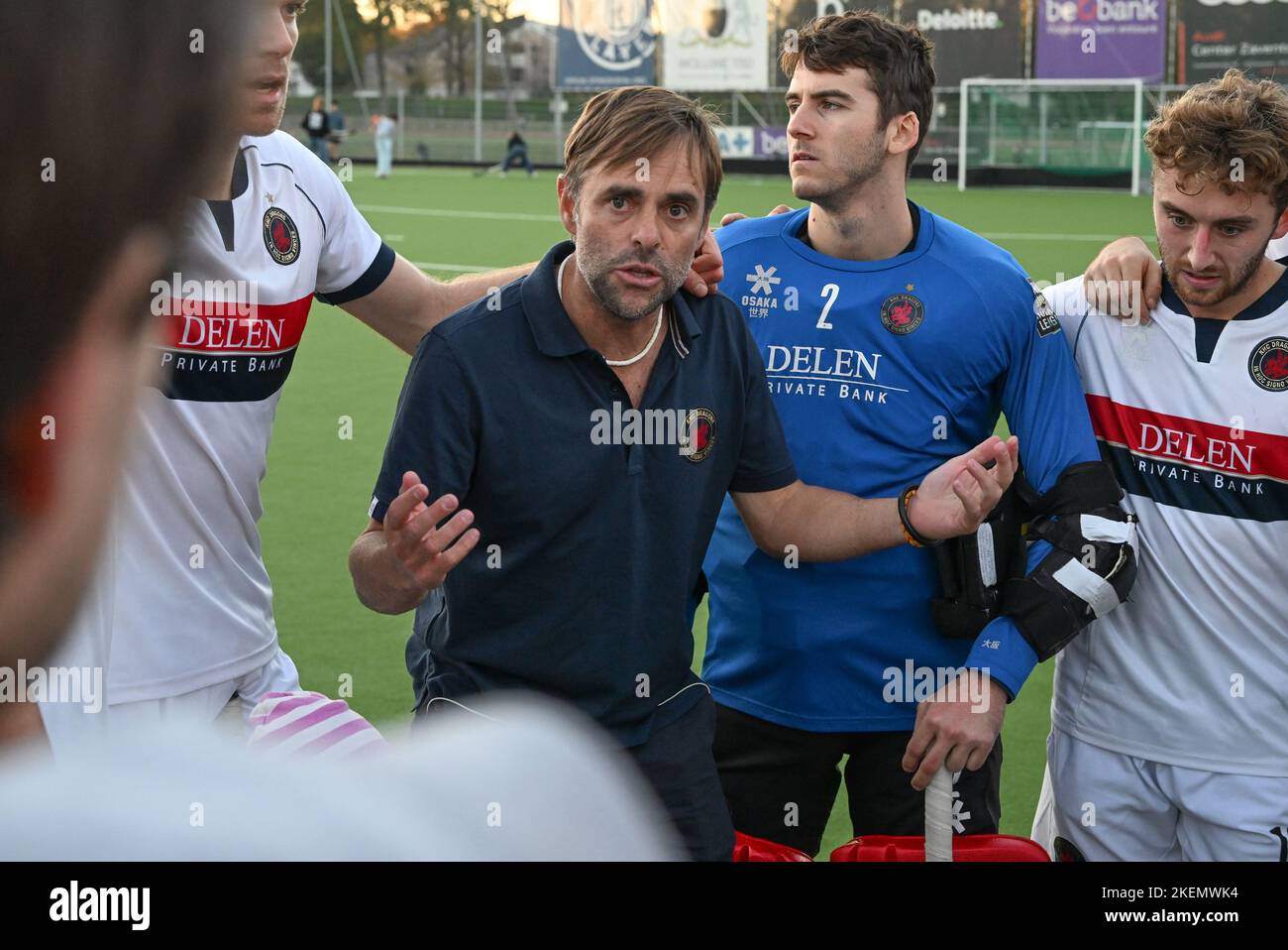 Dragons' coach Craig Fulton is pictured after a hockey game between ...