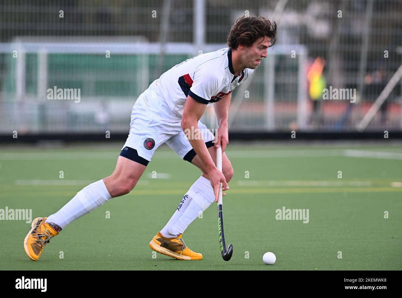 Dragons' Henri Raes pictured in action during a hockey game between ...
